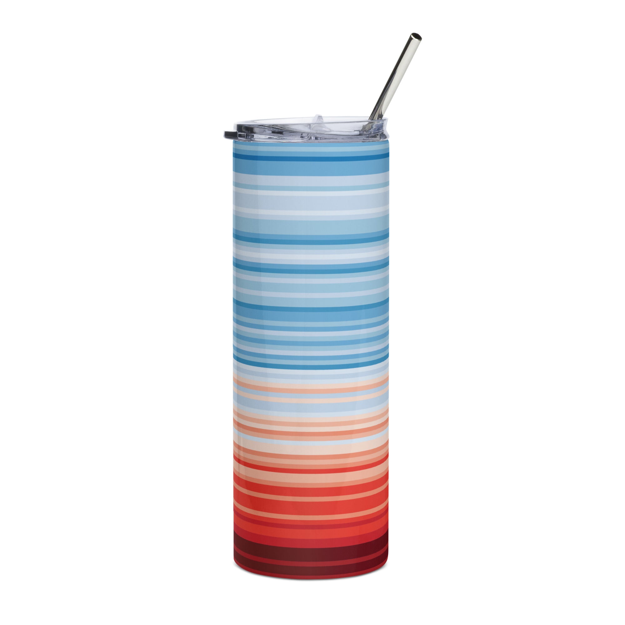 Climate Change Global Warming Stripes - Sustainably Made Stainless ste